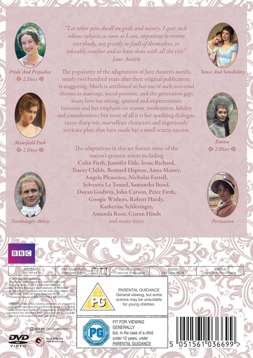 The Jane Austen Collection BBC Box Set - DVD | thejaneaustenshop.co.uk