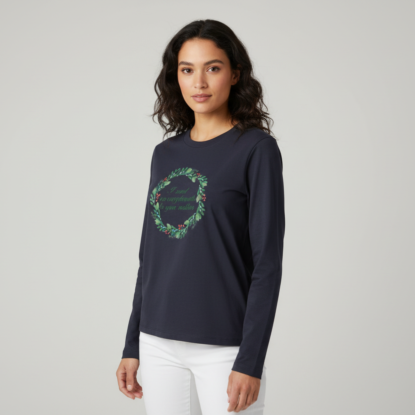 I Send No Compliments Long Sleeve T-Shirt | thejaneaustenshop.co.uk