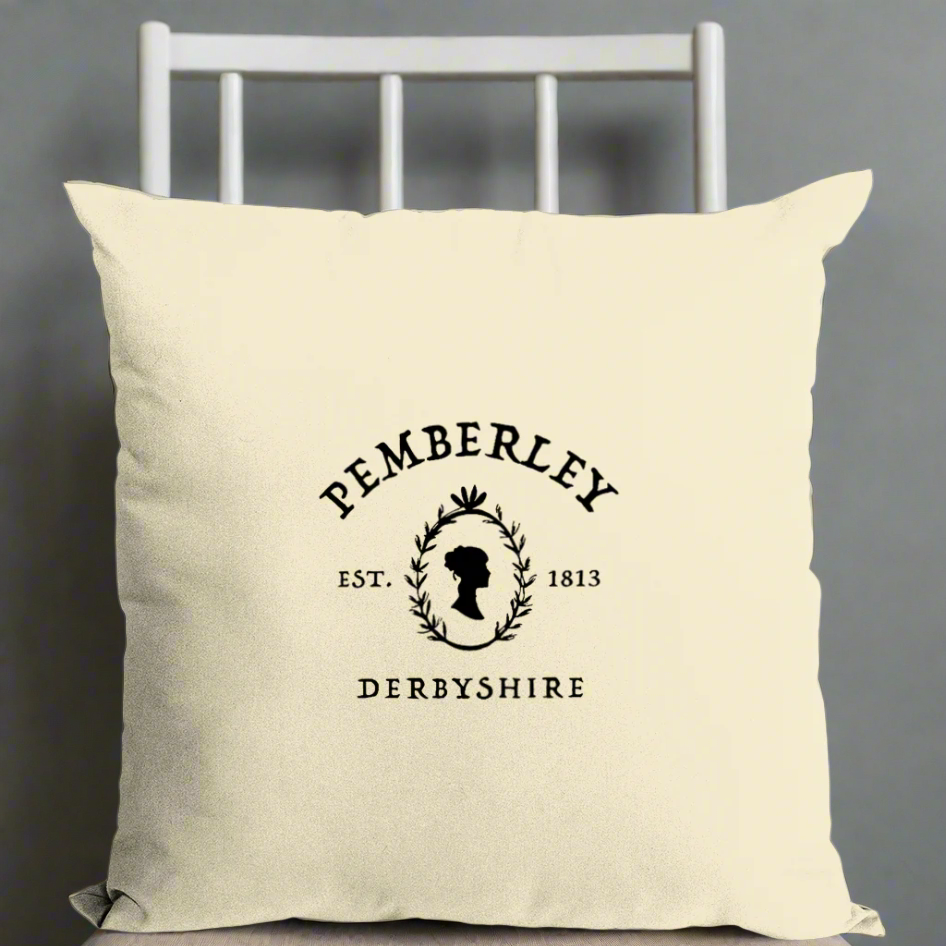 Pemberley 1813 Cushion | thejaneaustenshop.co.uk