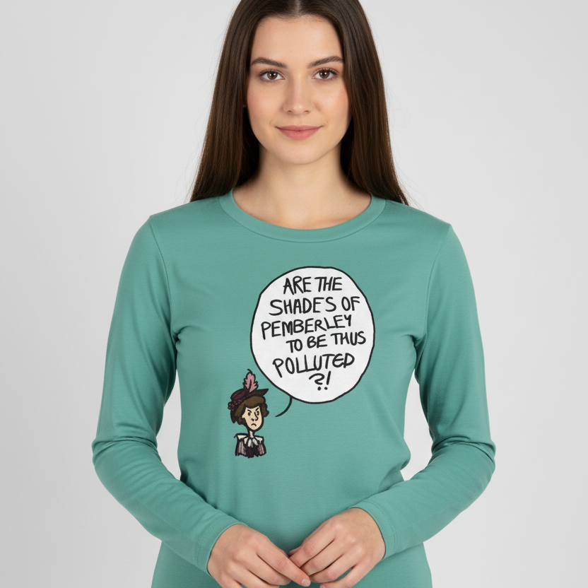 Shades of Pemberley Long Sleeve T-Shirt | thejaneaustenshop.co.uk