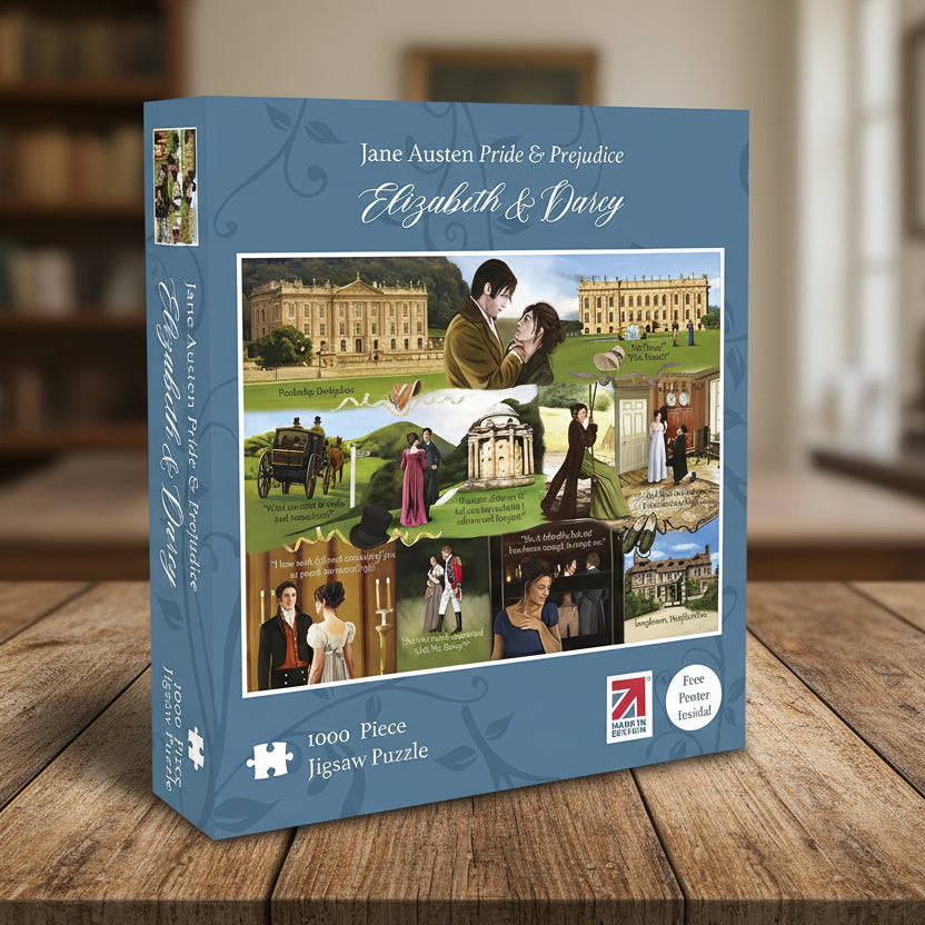 Jane Austen Jigsaw Puzzle Pride & Prejudice | thejaneaustenshop.co.uk