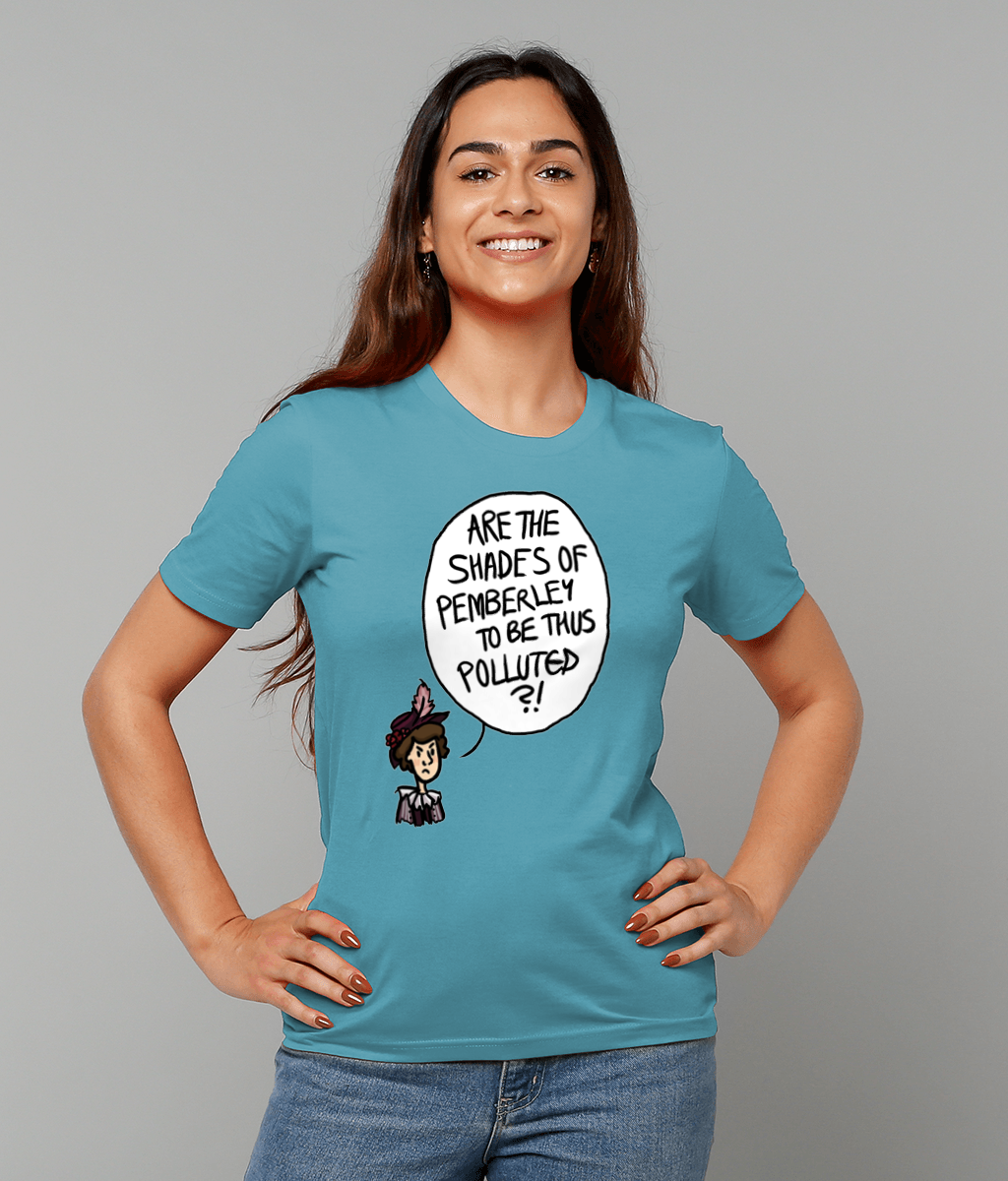 Jane Austen Gift Shades Of Pemberley T-Shirt | thejaneaustenshop.co.uk