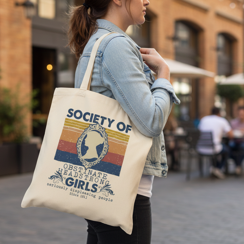 Society of Obstinate Headstrong Girls Tote Bag | thejaneaustenshop.co.uk